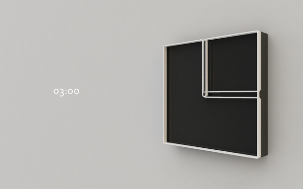 Frame Clock by Nazar Sigaher - Rotating Square Clock - Homeli