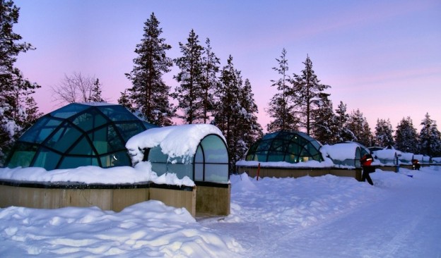 Watch the Northern Lights from Glass Igloos at Hotel Kakslauttanen ...