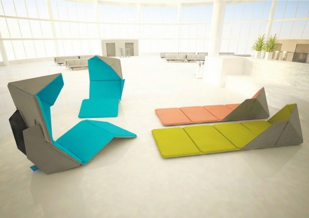 RESMO Foldable Mat Furniture for Airport Delays by Chien-Hui Ko - Homeli
