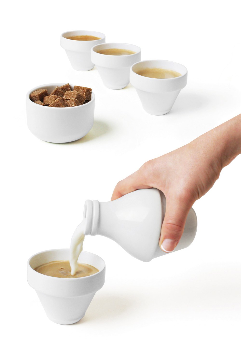 WITHMILK Stackable Tea and Coffee Set by doiy - Homeli