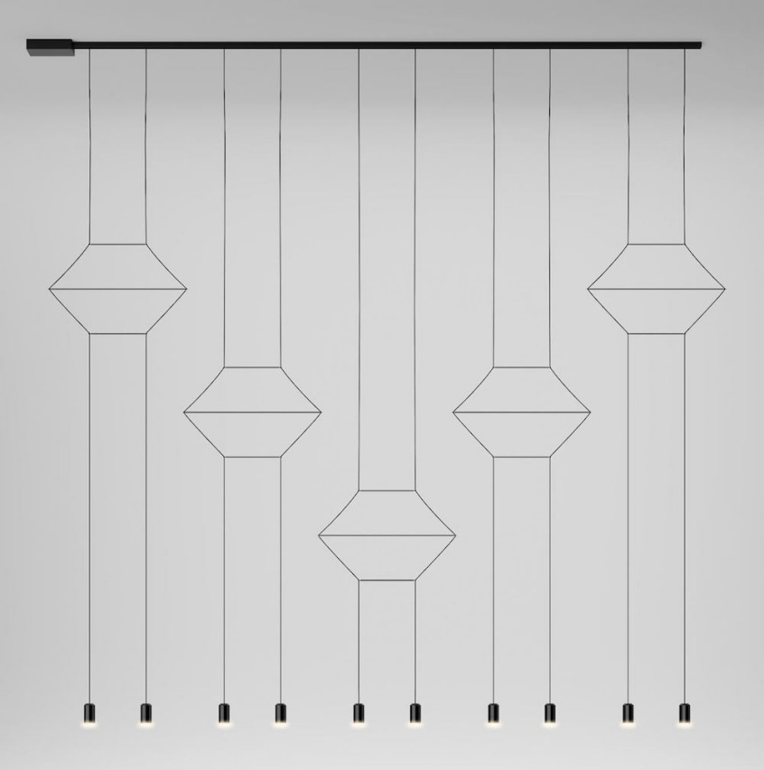 WIREFLOW Geometric Line Drawing Lighting by Arik Levy for VIBIA - Homeli