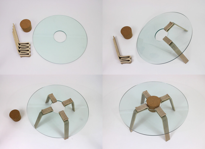 Cork Stopper Table by Hyeonil Jeong - Homeli