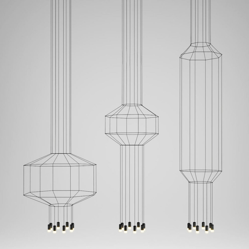 WIREFLOW Geometric Line Drawing Lighting by Arik Levy for VIBIA - Homeli