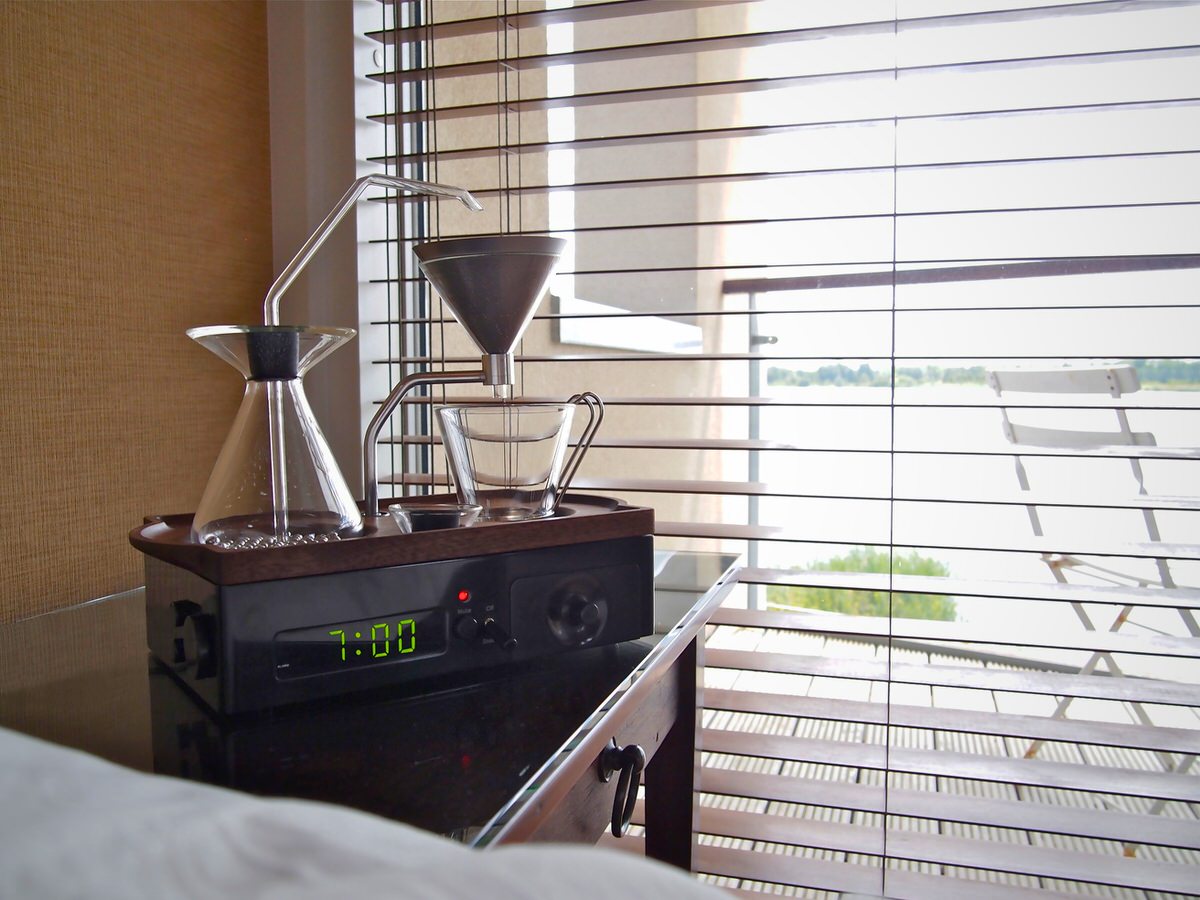 The Barisieur: A Coffee Making Alarm Clock by Josh Renouf - Homeli