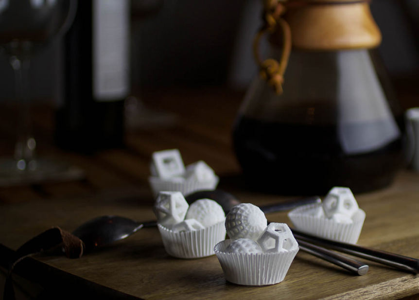 Geometric Confectionery: 3D Printed Sugar Cubes by The Sugar Lab - Homeli