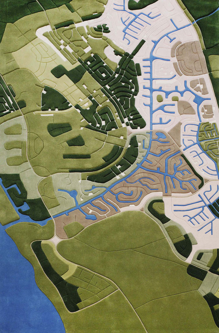 LandCarpet Map Rugs by Florian Pucher - Homeli