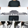 Iconic Landmarks Printed with Bicycle Tyre Tracks by Thomas Yang - Homeli