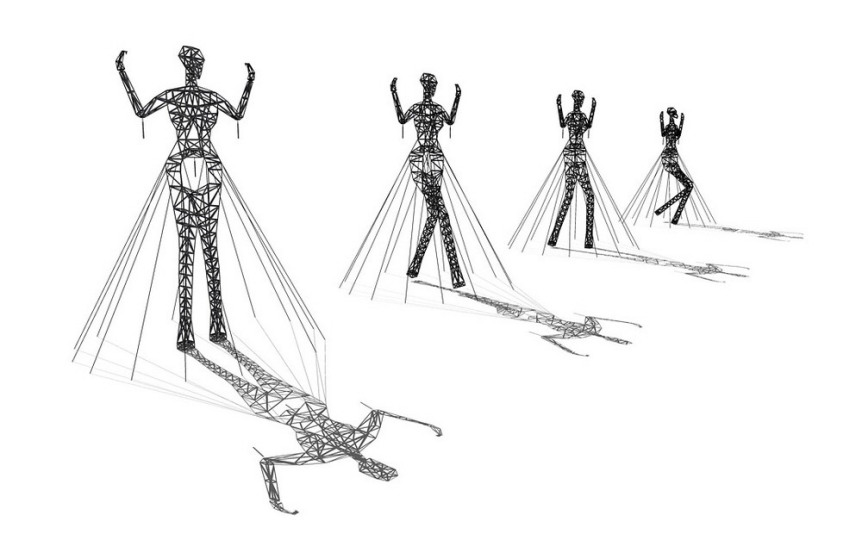 Land of Giants: Human Sculpture Pylon Concept by Choi + Shine - Homeli