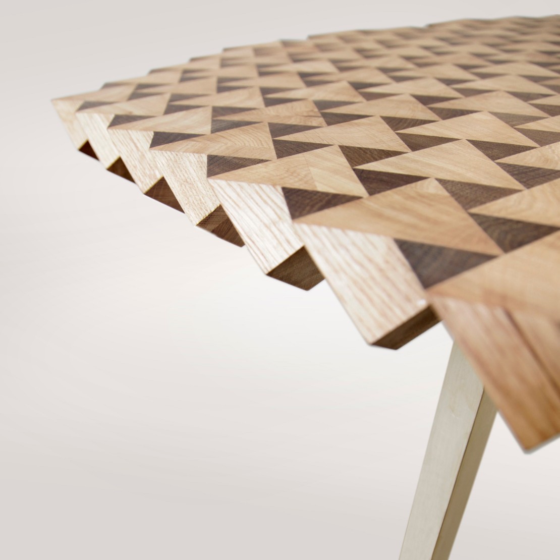 Atlas Table in Geometric Wood by FUNDAMENTAL - Homeli