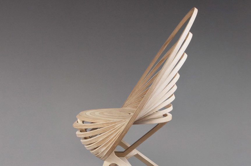 Octave Looping Plywood Chair by Estampille 52 - Homeli