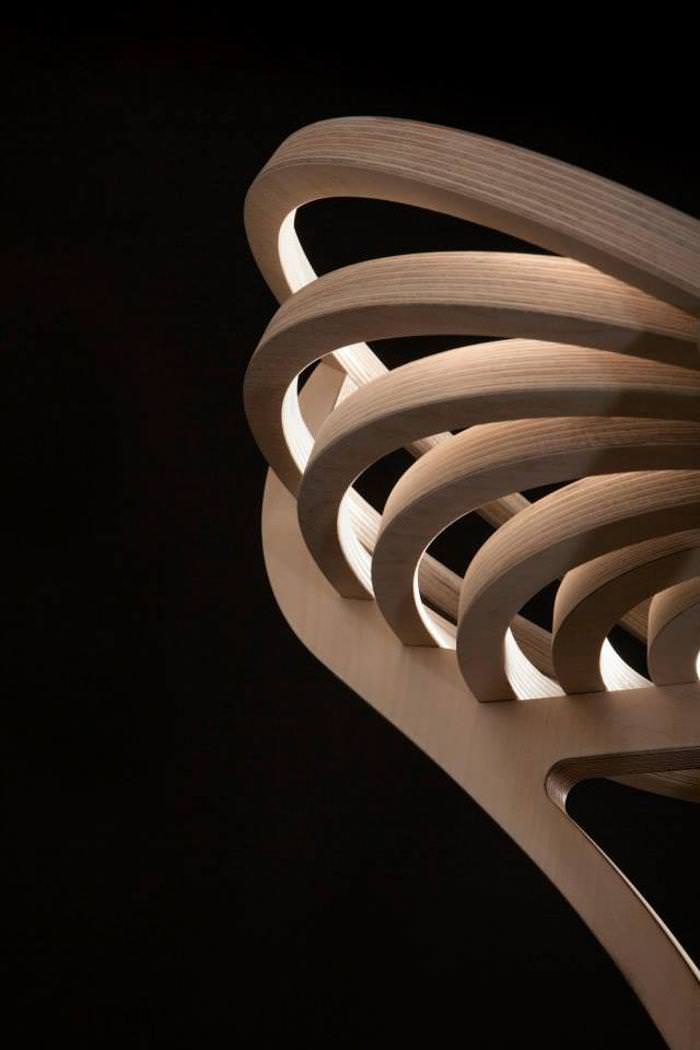 Octave Looping Plywood Chair by Estampille 52 - Homeli