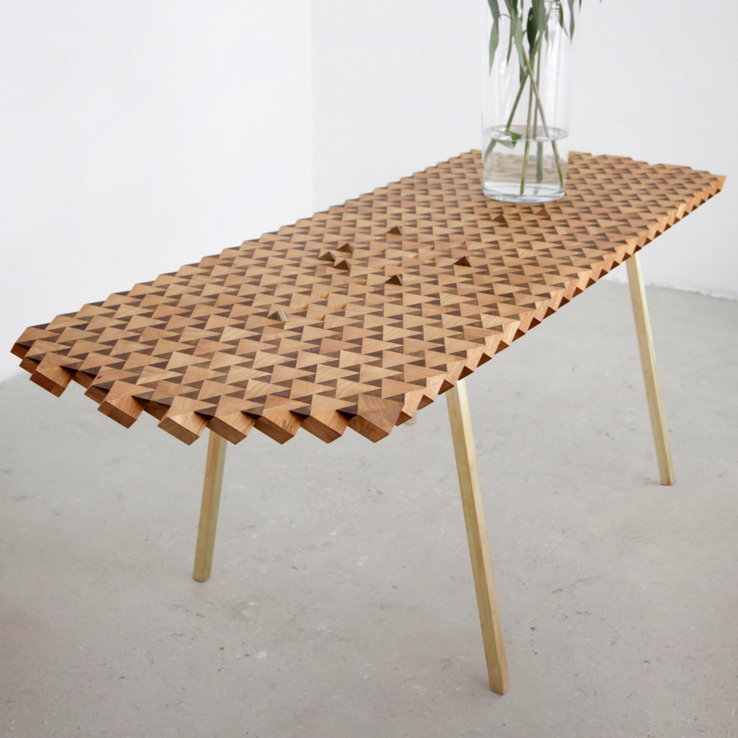 Atlas Table in Geometric Wood by FUNDAMENTAL - Homeli