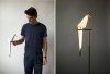 Perch Light: Origami Bird Lamp by Umut Yamac - Homeli