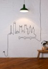 Turn Messy Electrical Wires into Cable Wall Art - Homeli