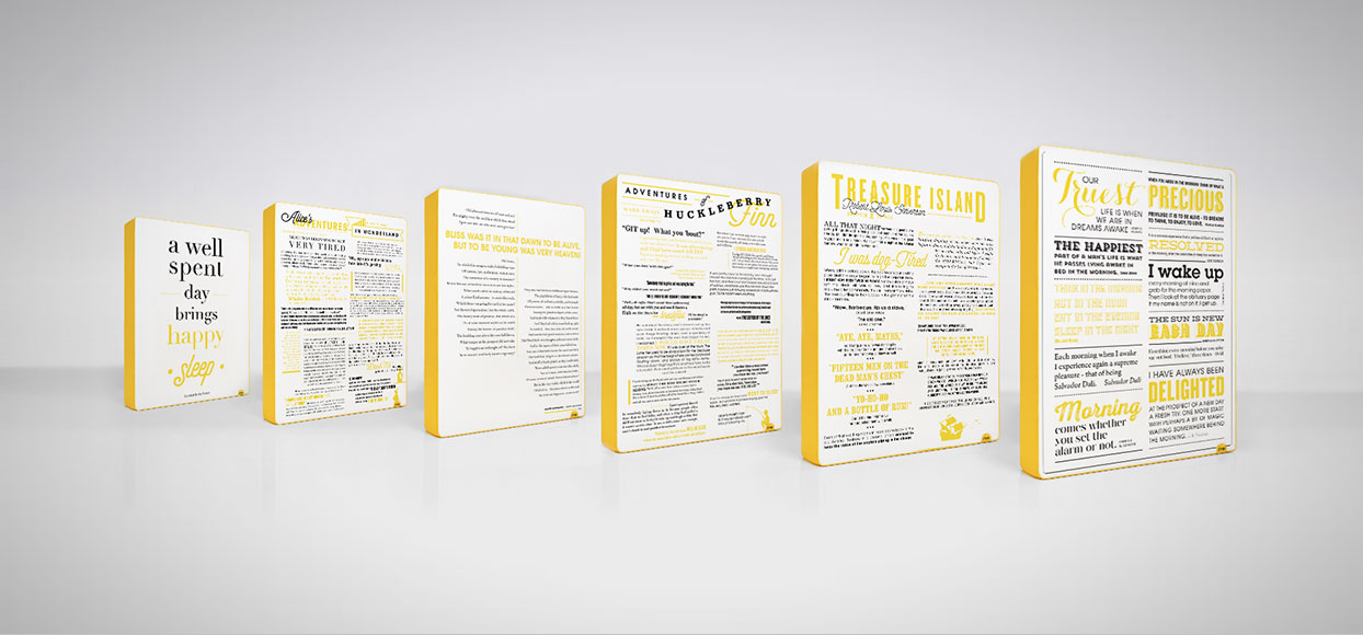 Eve Mattress with Typographic Designs - Homeli