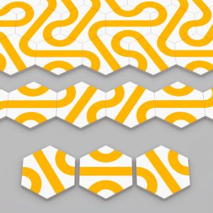 ROLL Hexagonal Tile Patterns by DSIGNIO for Peronda - Homeli